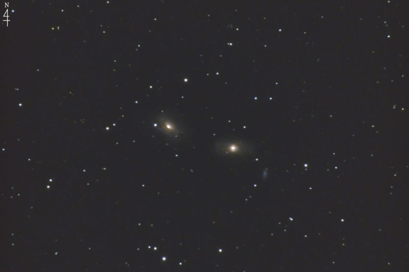NGC3166＋NGC3169の写真と位置がわかる星図や撮影データ｜天体写真ナビ