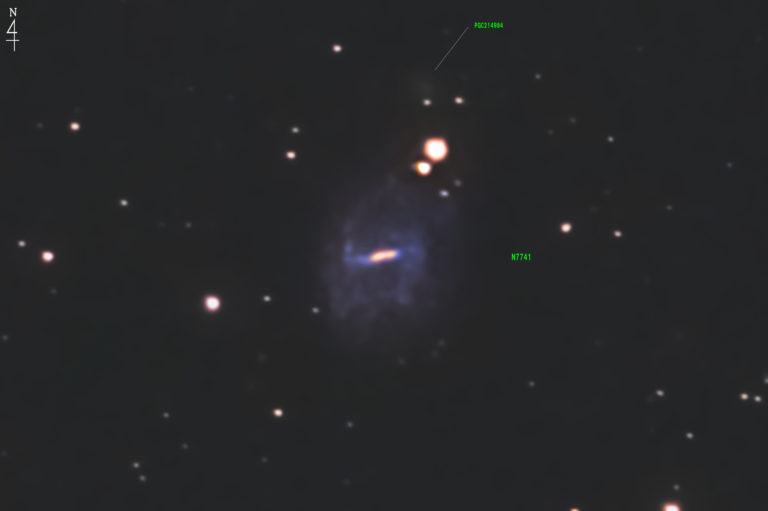 NGC7741の写真と位置がわかる星図や撮影データ｜天体写真ナビ